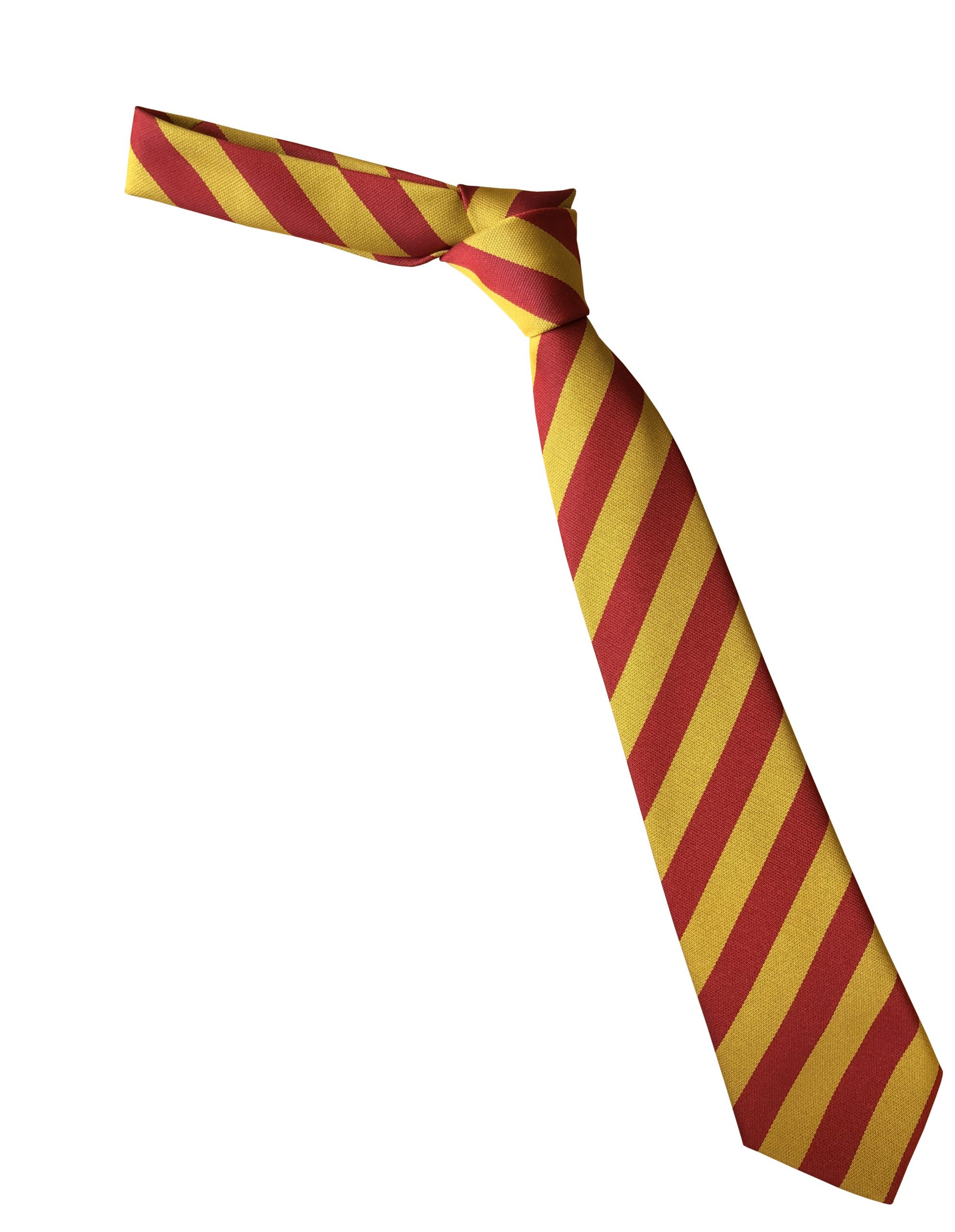 Red and Gold Block Junior School Tie - British School Tie Store